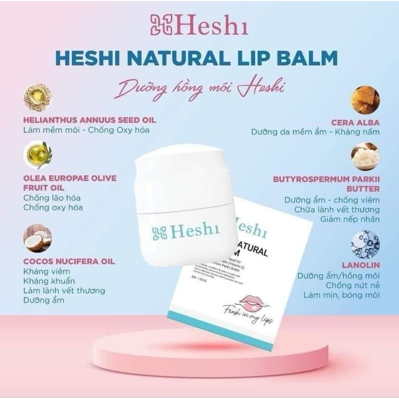Heshi Natrural Lip Balm (Lip Balm) | Shopee Malaysia