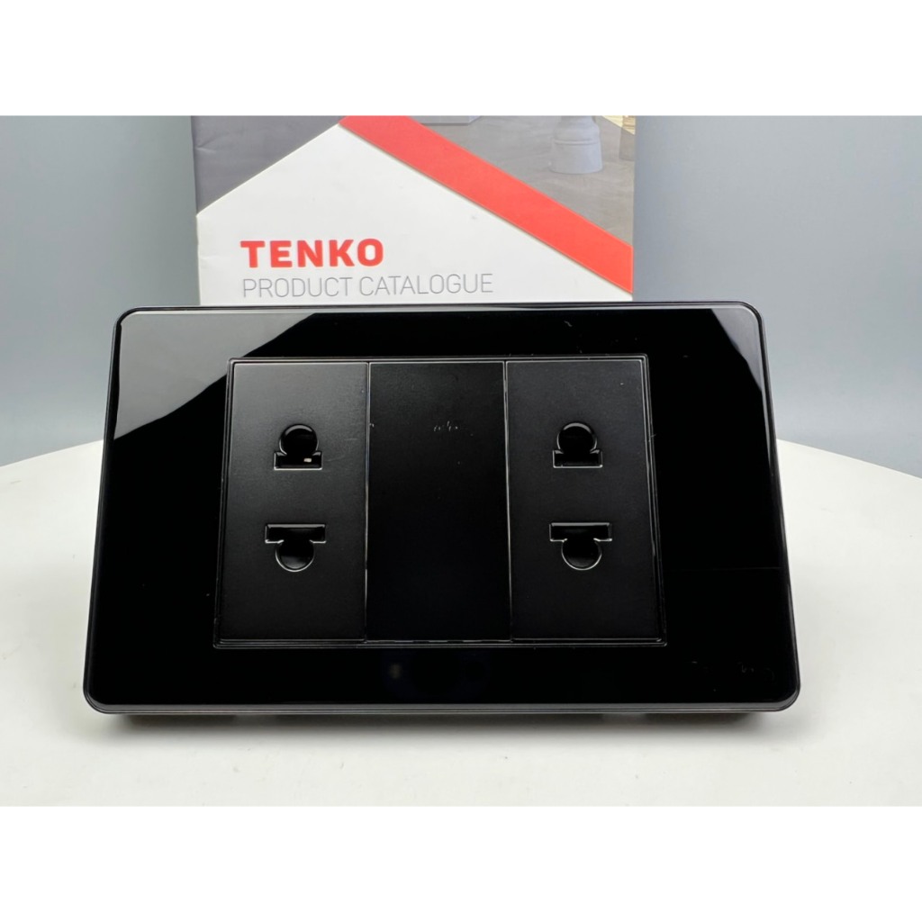 Black Plastic Recessed Power Switch TENKO TK-C9-019 Black | Shopee Malaysia