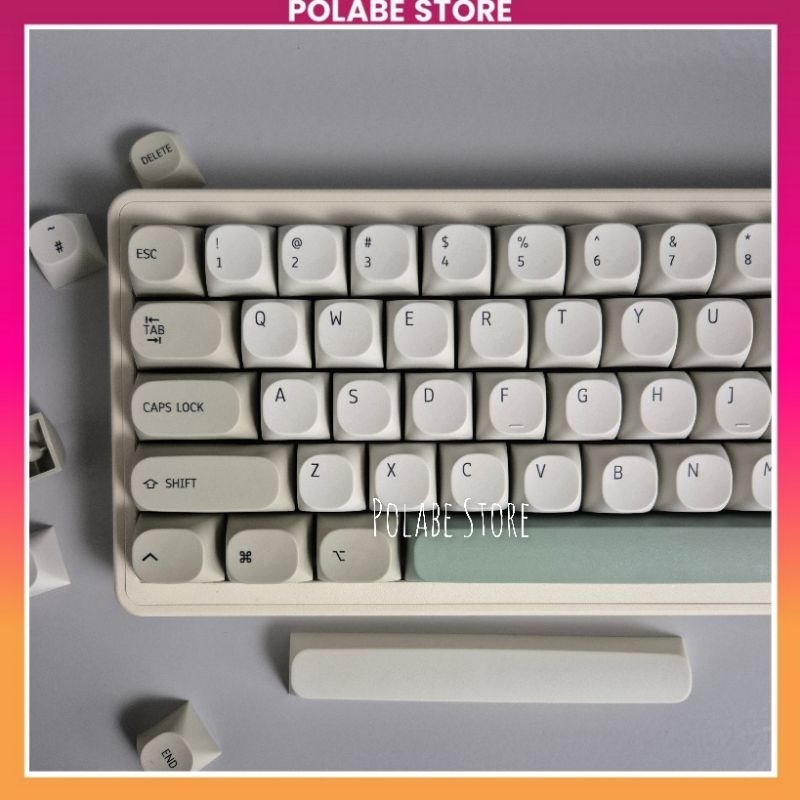 Keycap MA Retro Minimalist profile mechanical keyboard Polabe Store PBT ...