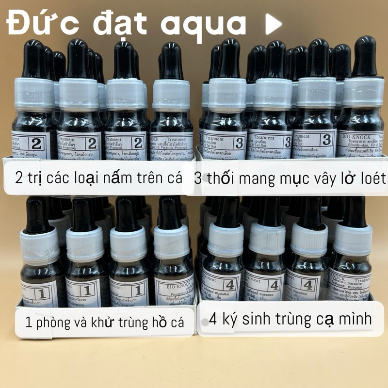 Bio KNOCK No. 1, 2, 3, 4 made in THAILAND for ornamental fish to ...