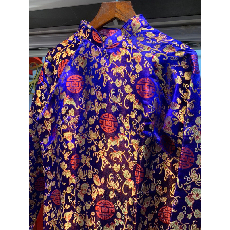 Beautiful purple brocade ao dai for photography | Shopee Malaysia