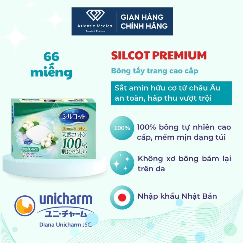 Silcot Premium Unicharm Premium Makeup Remover Cotton Pads, Soft ...