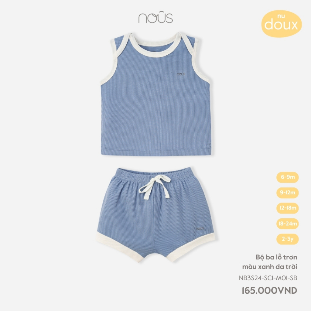 Nous three-hole clothes for babies with many colors antibacterial and ...
