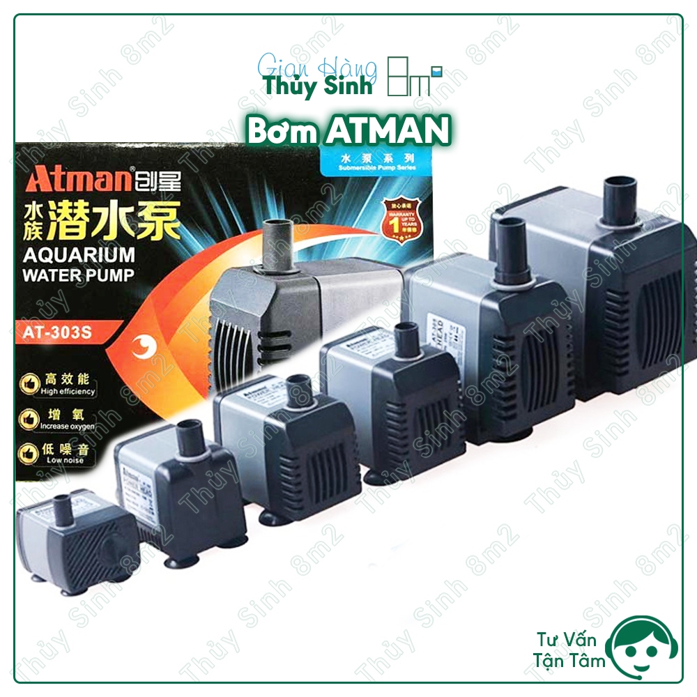 Submersible Pump, ATMAN Pump of All Sizes, Super Quiet Aquarium Pump ...