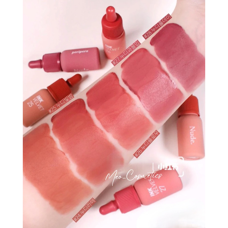 Peripera Ink Velvet Matte Lipstick Color 24-25-26-27-28-30-40-45-46 ...