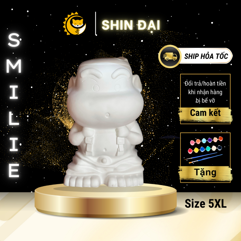 Shin Cartoon size Shin Plaster Statue With Pencil Boy (With Brush And ...