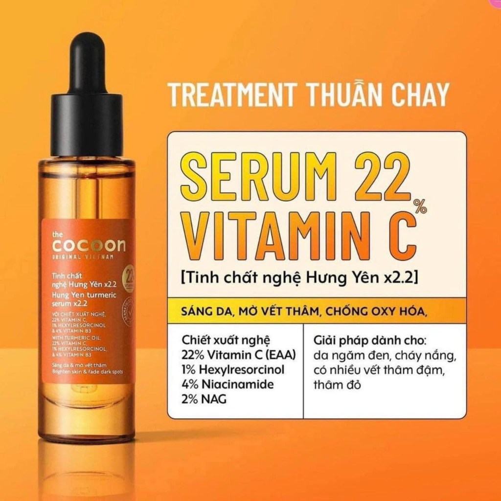 Hung Yen Turmeric Cocoon Essence x2.2 Intensive Skin Brightening 30ml ...