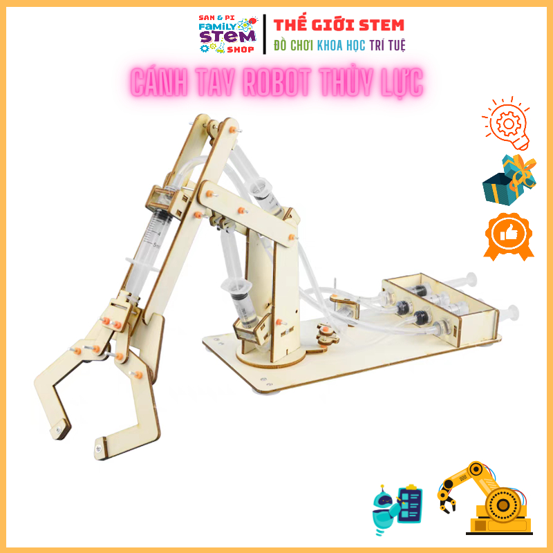 Large Hydraulic Robot Arm Model, 4 Cylinders. Creative science ...