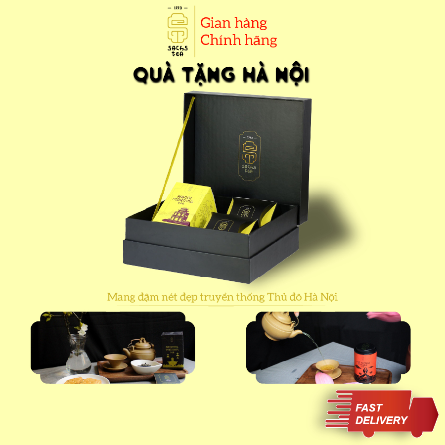 High-end luxury Hanoi SACHS TEA 1773 TEA gift Set | Shopee Malaysia