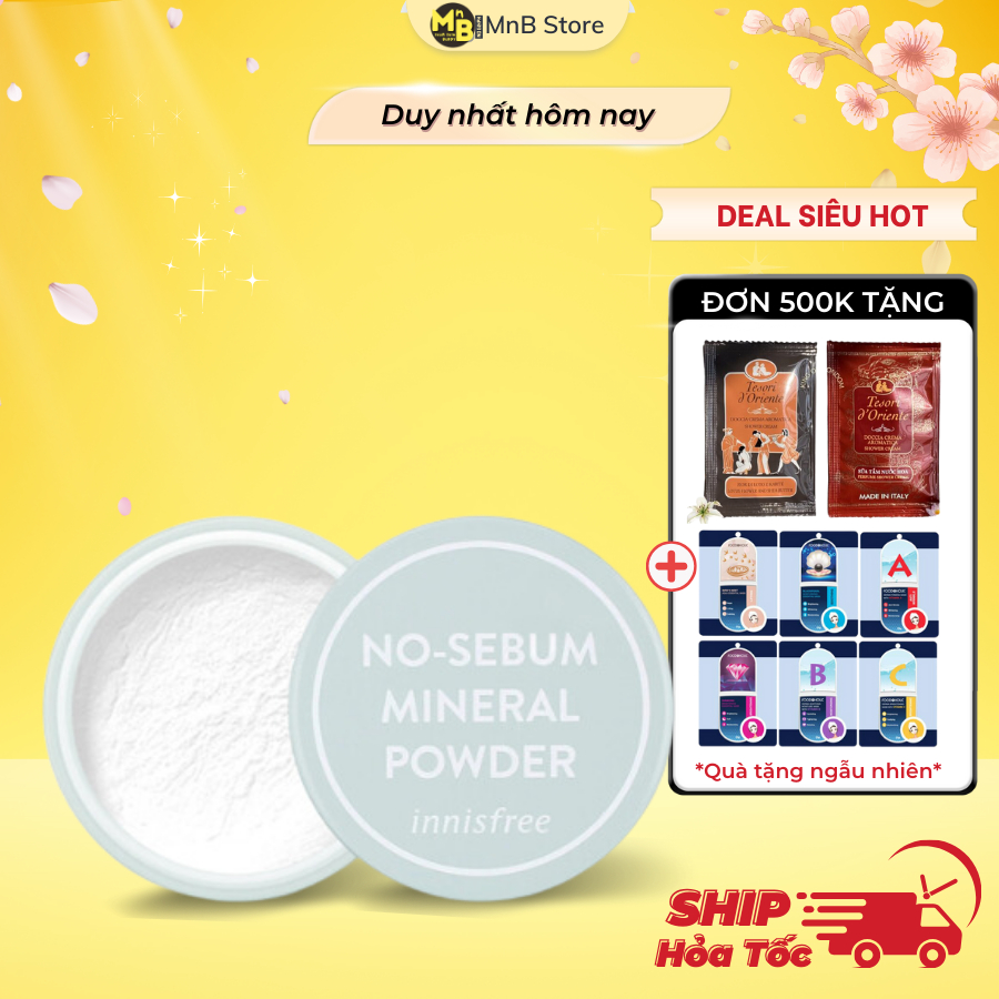 Innisfree No Sebum Mineral Powder 5g dry and alkaline oil effectively - MnB Store | Shopee Malaysia