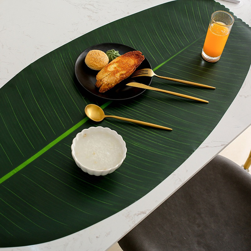 (SUPER Giant MAT) Premium Banana Leaf Shaped Dining Table Pad ...