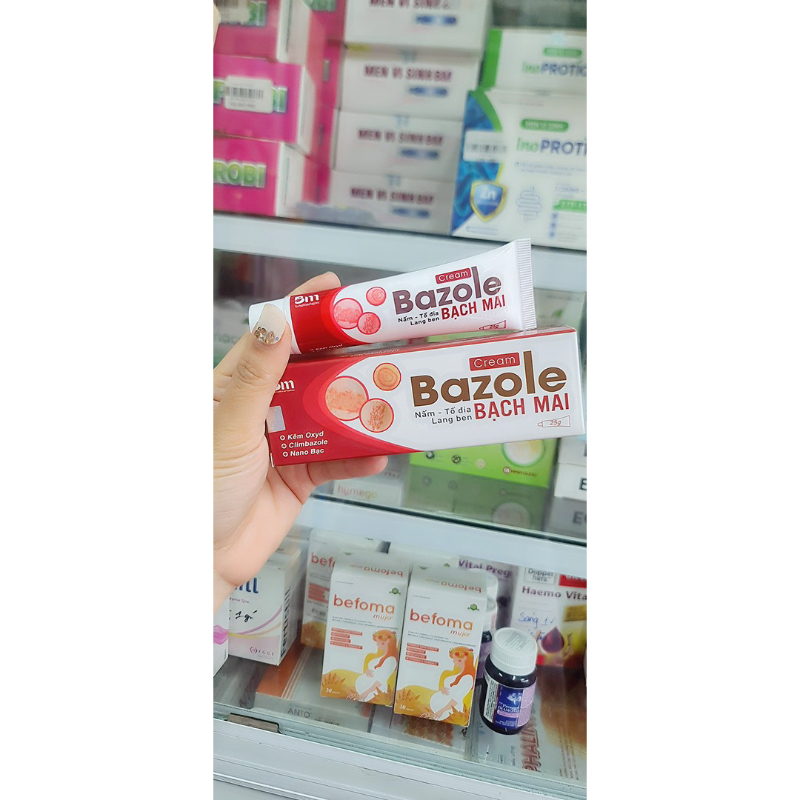 Bazole Bach Mai cream, helps reduce itching and redness caused by ...