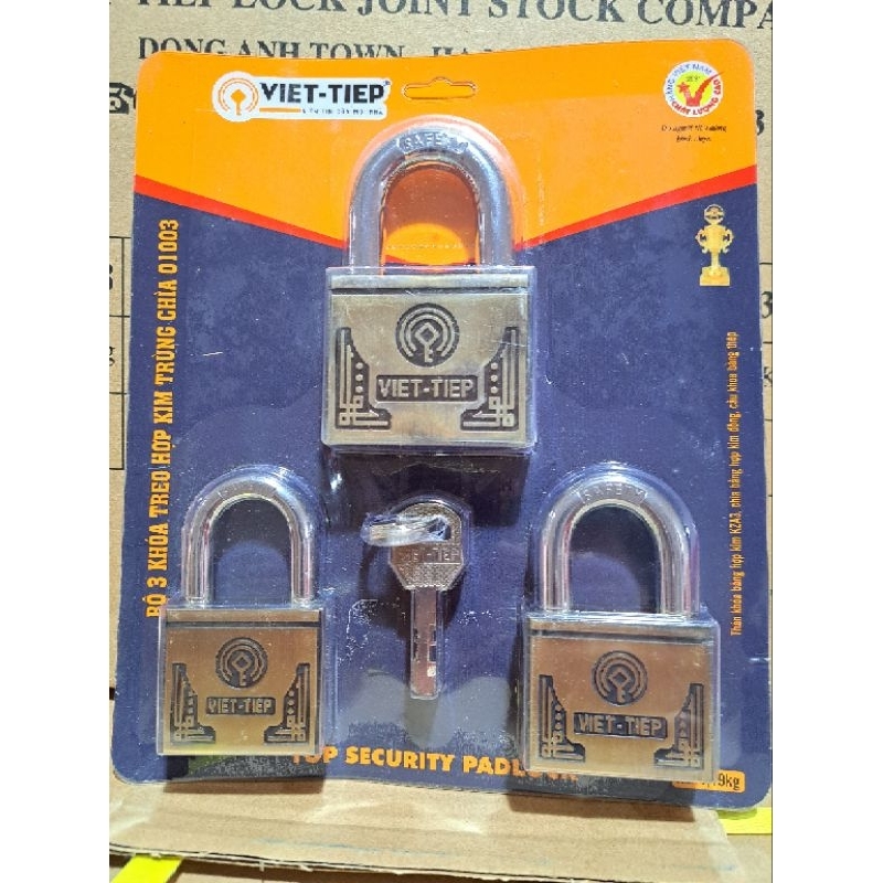 Lock Set Of 3 Vietnamese Keys - Diep 01003 100% Genuine (3 Pieces 4 ...