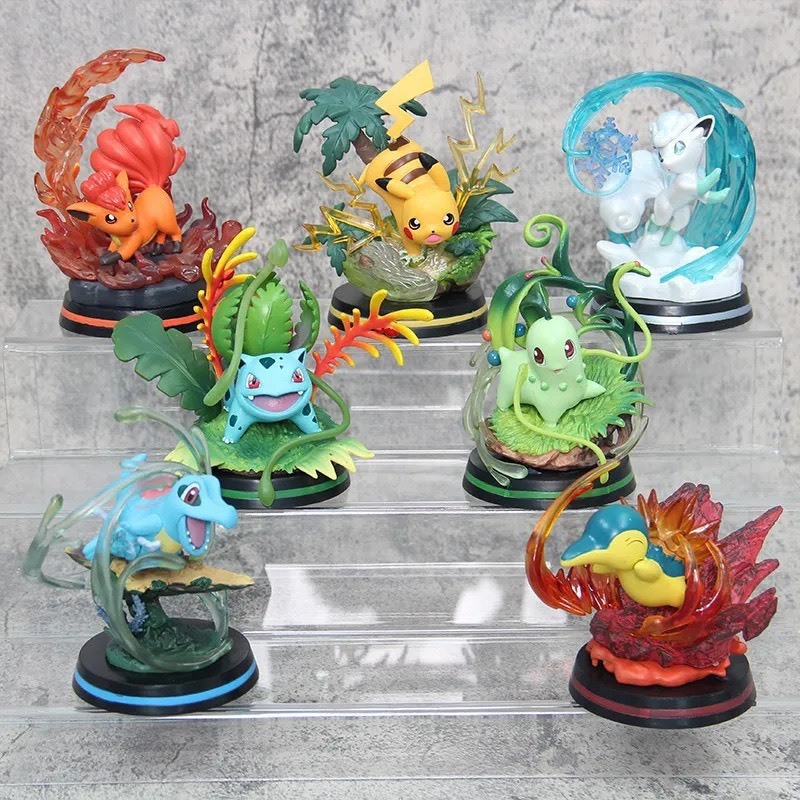Fullbox Pokemon Model - Character Model Pikachu, Ivysaur, Bulbasaur ...