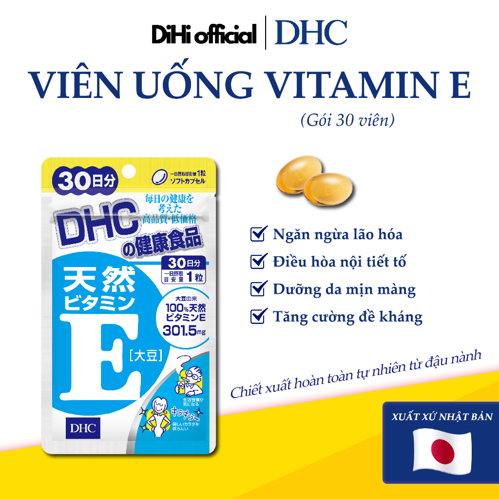 [GENUINE] Dhc Vitamin E Supplement Pills Help Beautify Skin, Anti-Aging ...