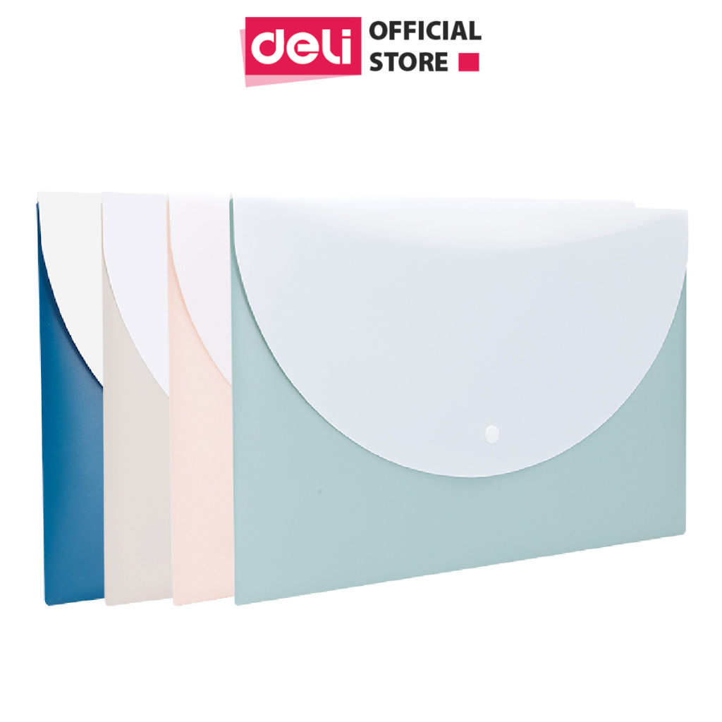 Colorful Clear bag A4 Deli document File cover - Document bag for ...