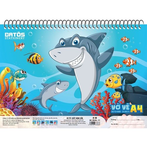 XO A4 drawing notebook with spring-rolled spine, 20 pages, 100gsm, dark ...