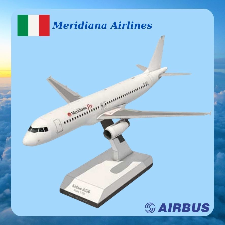 Commercial AIRBUS A320 Meridiana Airlines Paper Model | Shopee Malaysia