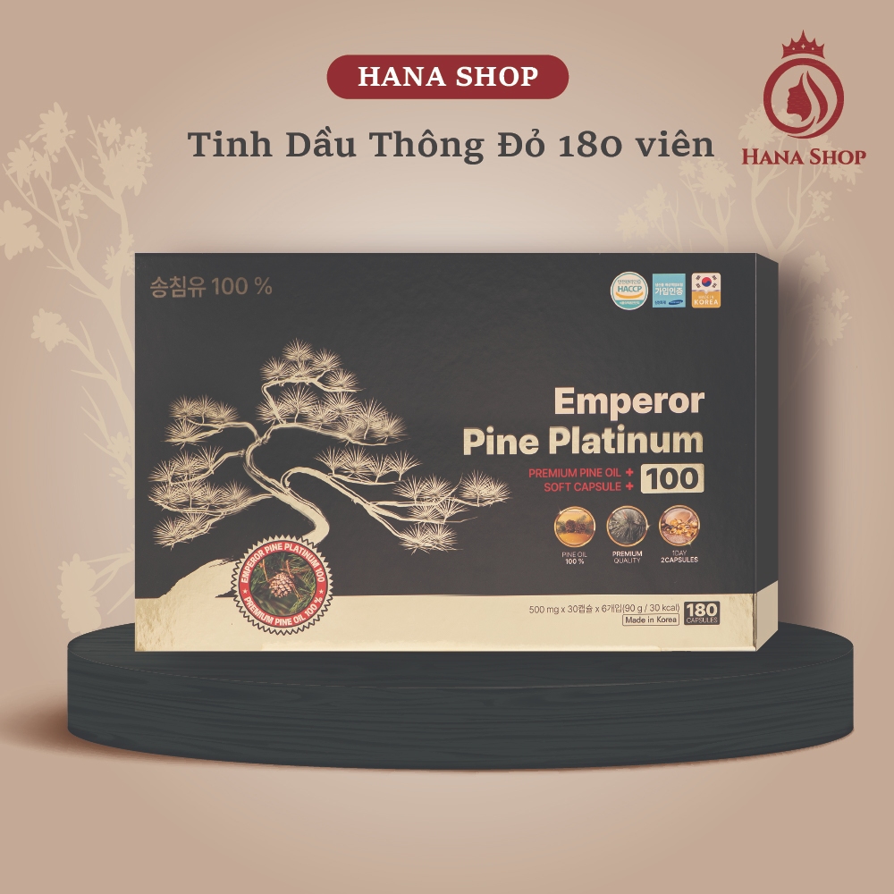 Emperor Pine Platinum Red Pine Essential Oil Box Of 180 Tablets ...