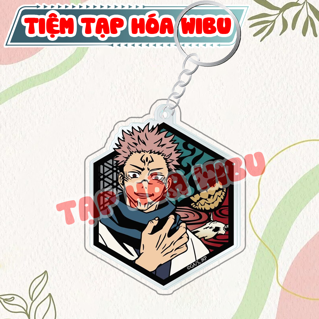 Acrylic Keychain Jujutsu Kaisen Character Gojo Itadori Yuji Geto Nanami ...