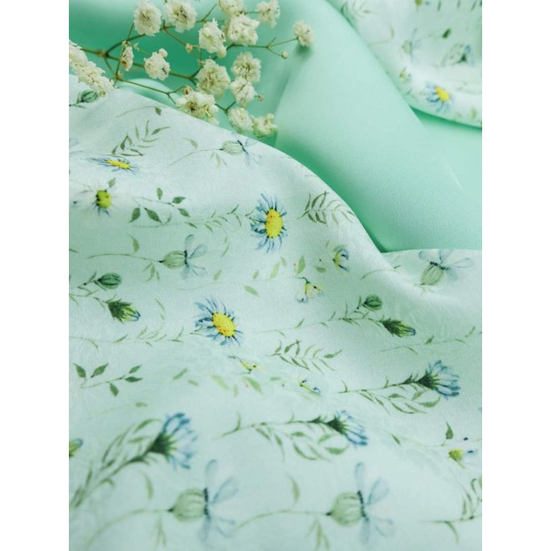 Multi-colored floral ao dai, ready-made little flower ao dai with ...