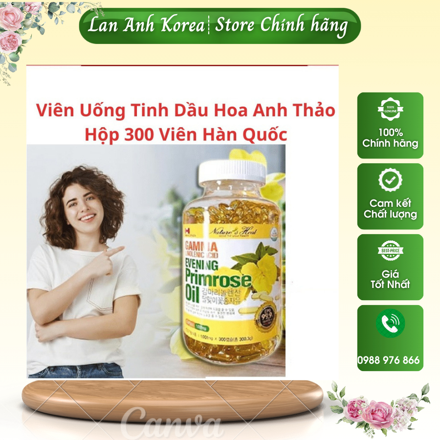 Gamma Linolenic Acid Korean Primrose Oil Oral Tablet, Skin Beauty ...