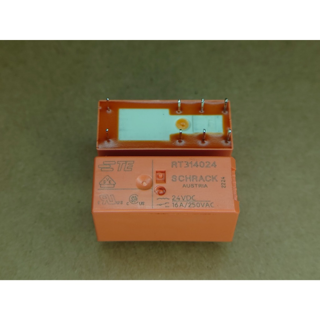 Multi-function Relay 8 Pin 16A 24VDC / RT314024 / Te Connectivity ...