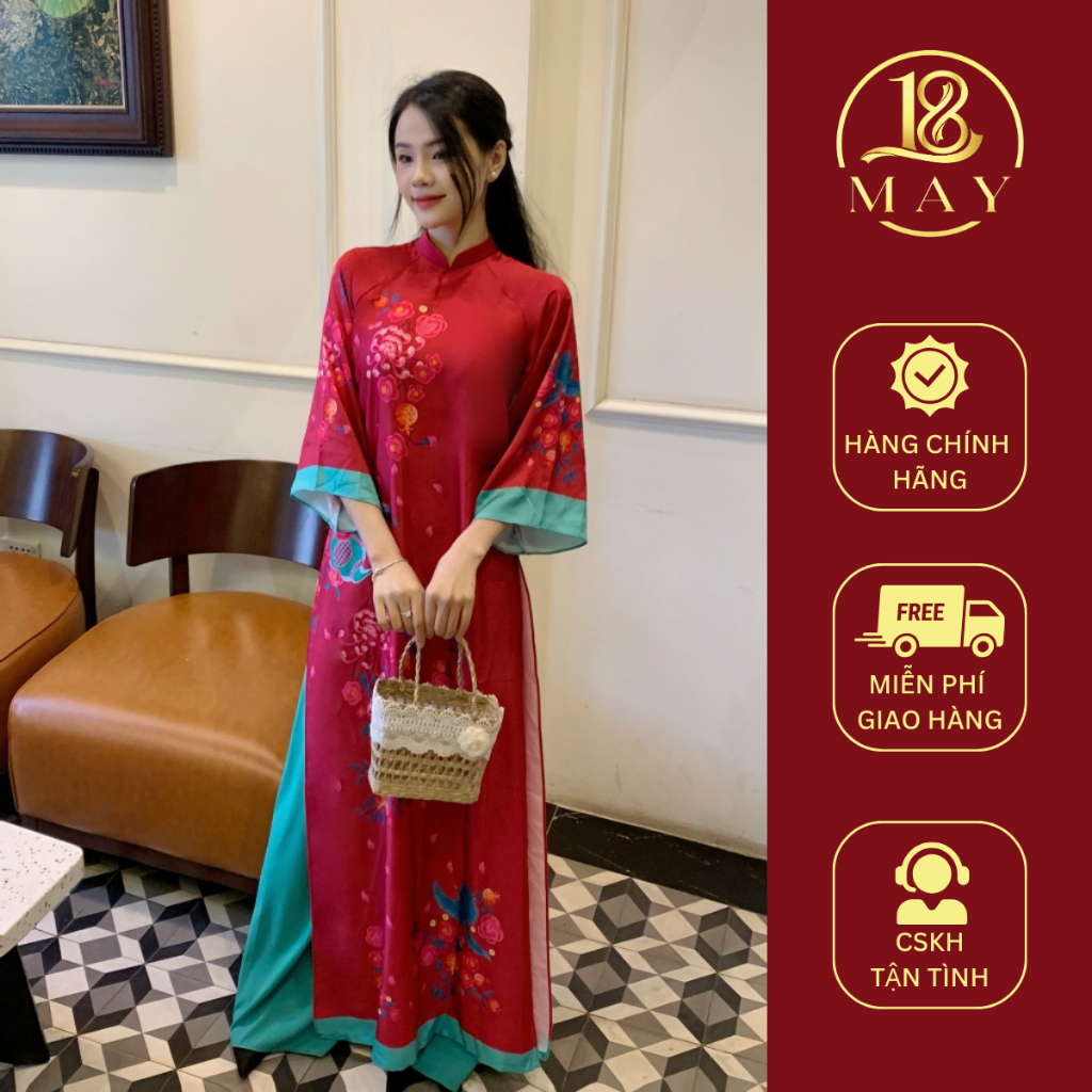 Xuan Chau 18 Xuan Chau Sewing Ao Dai with 3D Printed Silk | Shopee Malaysia