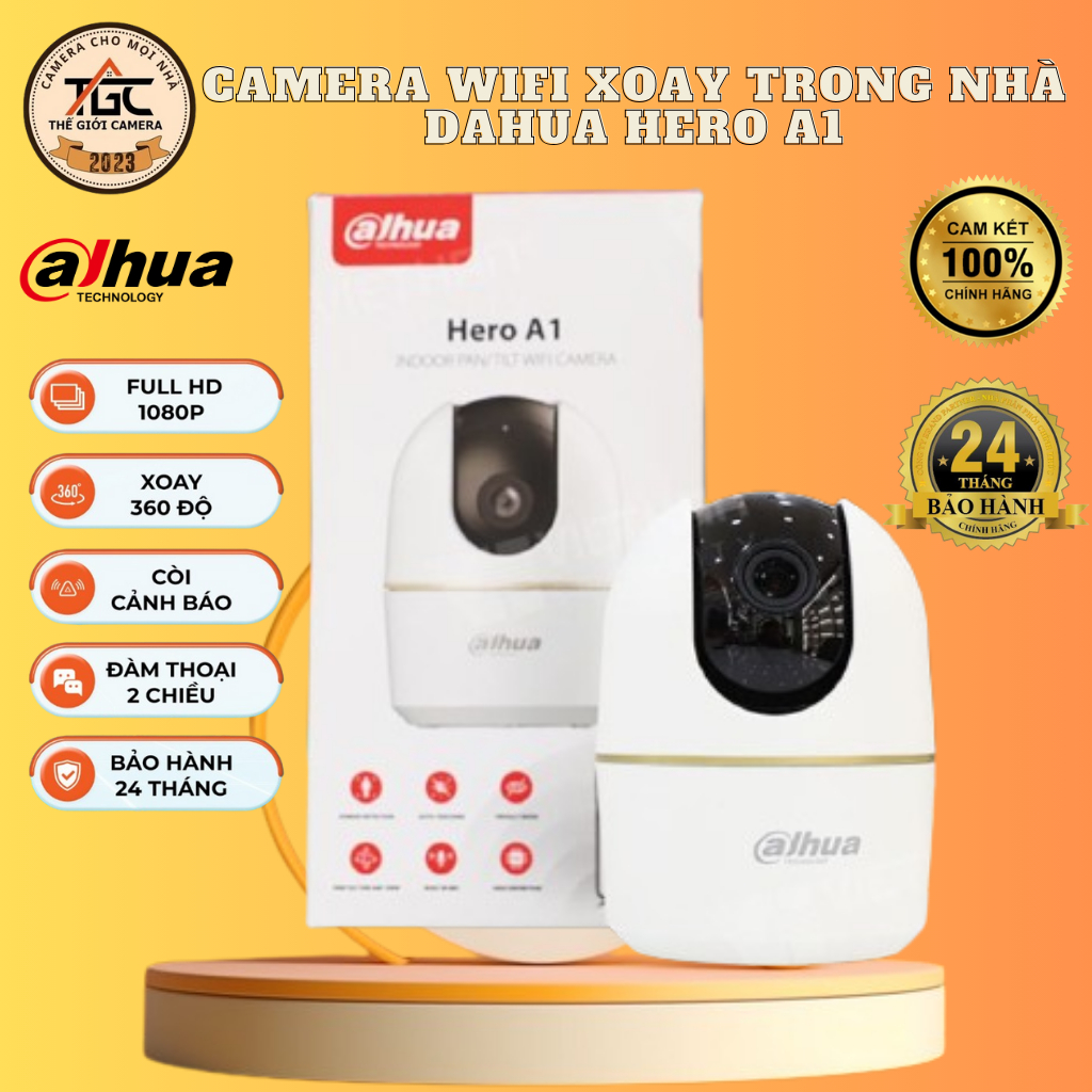 Dahua Hero A1 DH-H4AE 4MP Wifi IP Camera | Dh-h3ae3mp FHD - 360 Degree Rotation - Indoor ...