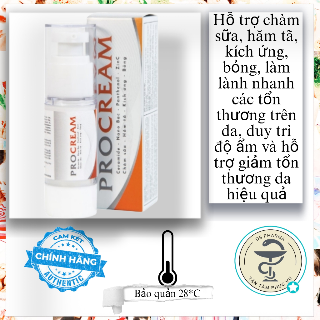 Procream Topical Cream Reduces Eczema, Rash, Diaper Rash, Burns (30g ...