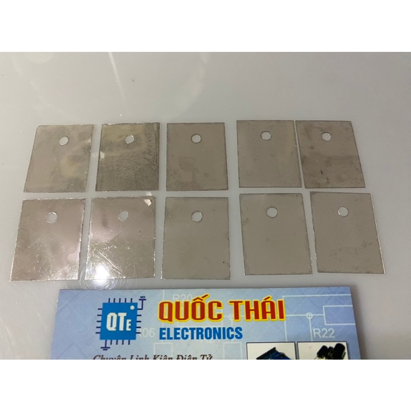 Combo of 10 MICA INSULATION PADS TO-3PL FOOT STYLE (LOT 5200/1943 ...