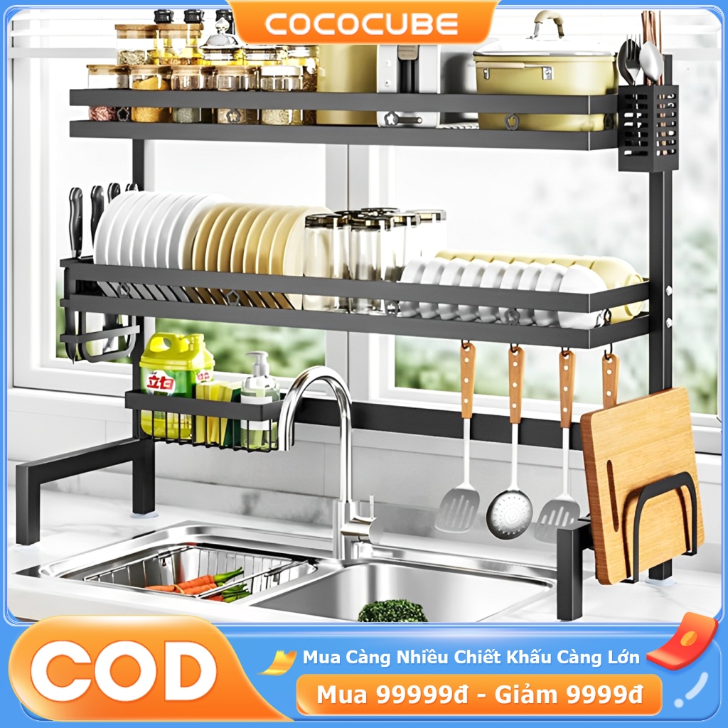 Coco Drainage Dish Rack Over Sink Dish Rack High Quality Multi-Function ...