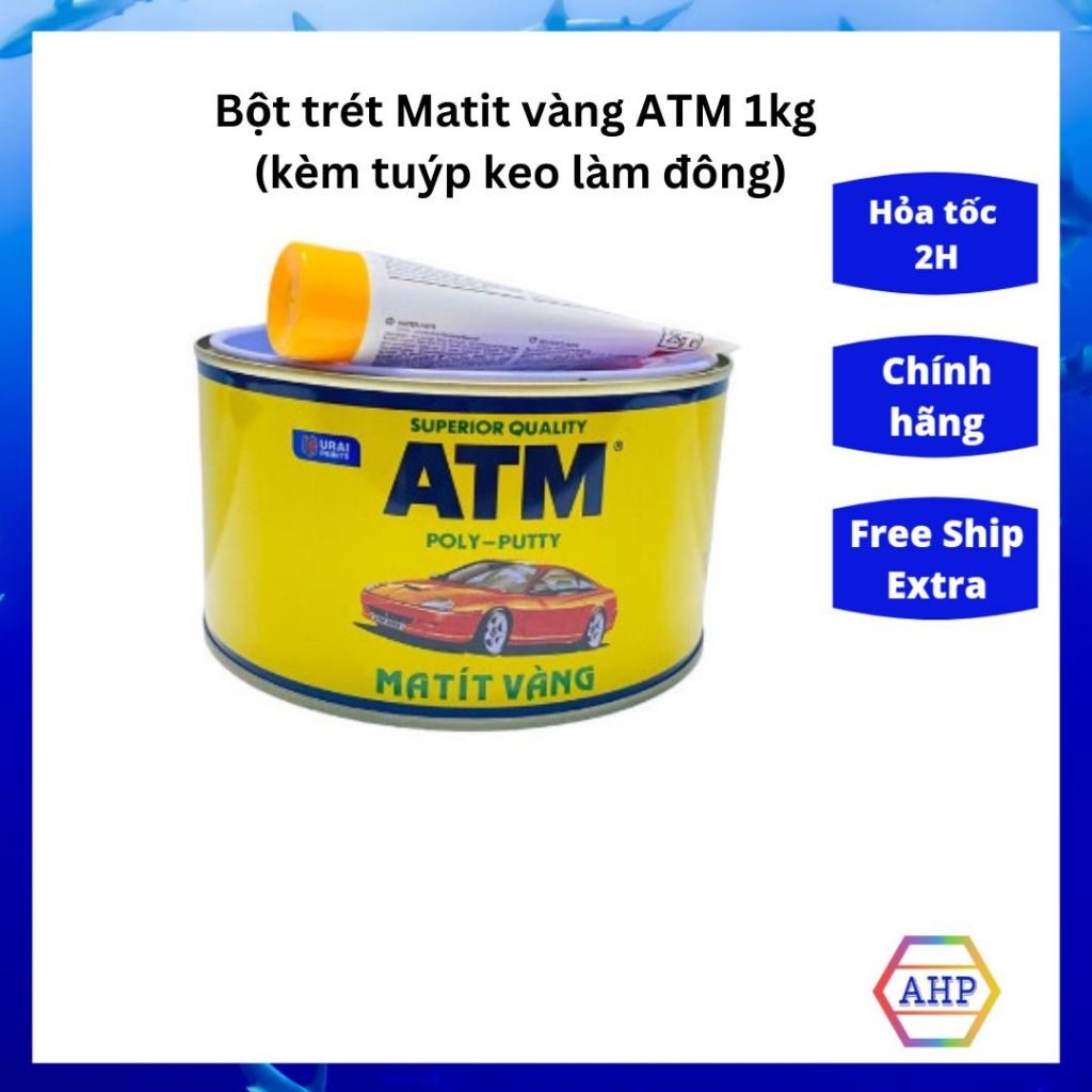 ATM Gold Matit Wood Iron Putty 1kg (with tube of freezing glue ...