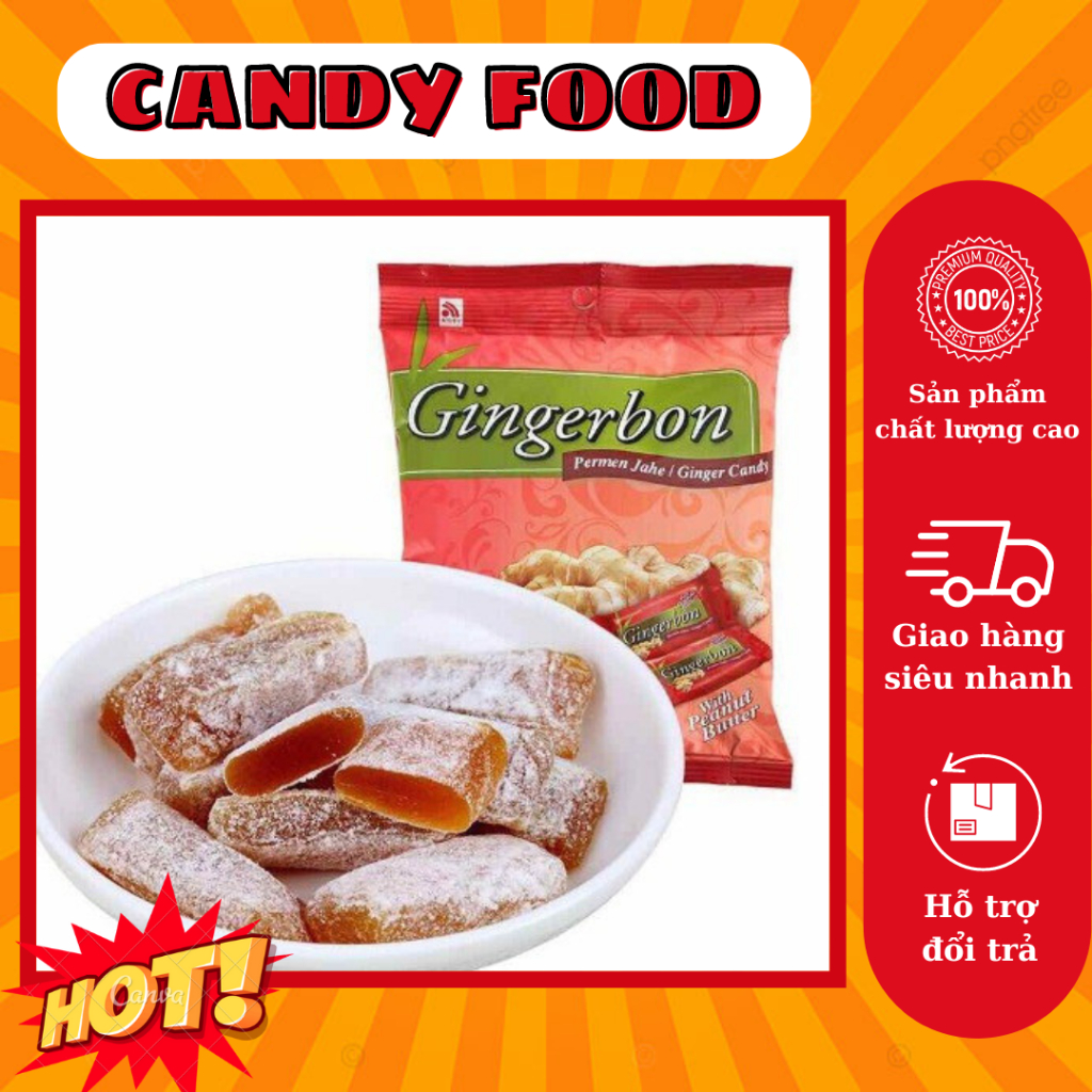 Super delicious Gingerbon Gummy Candy Snacks 125g pack CANDYFOOD MH23 ...