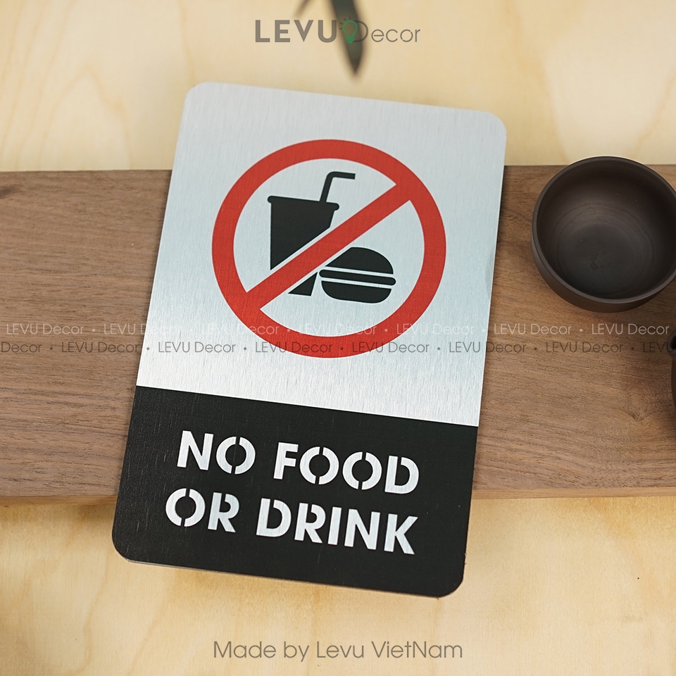 No food or drink sign, no eating area sign ALB-BG03 | Shopee Malaysia