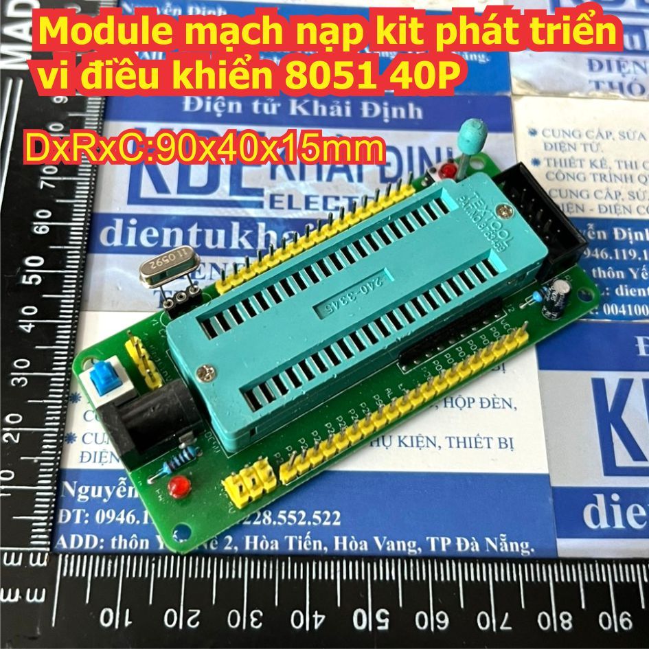 Microcontroller development kit loading circuit Module 8051 40P kde9691 ...