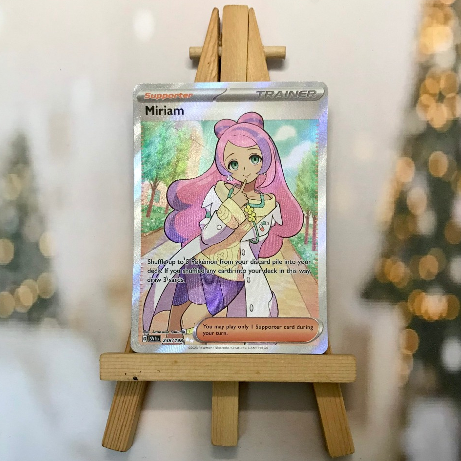 Pokemon Miriam 238 / 198 picture card - Genuine English Full Art Ultra ...