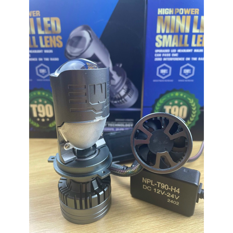 Super bright T90 - 80w ball led headlight with 15 H4 pin led chips ...