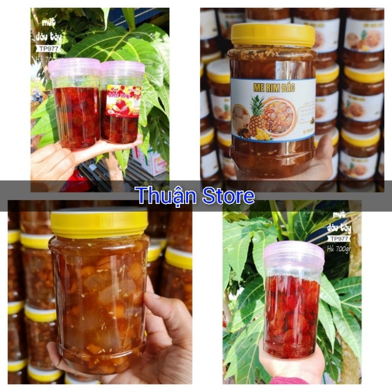 Combo of 2 boxes: Strawberry jam (700g box) and Tamarind Rim Dac (550g ...