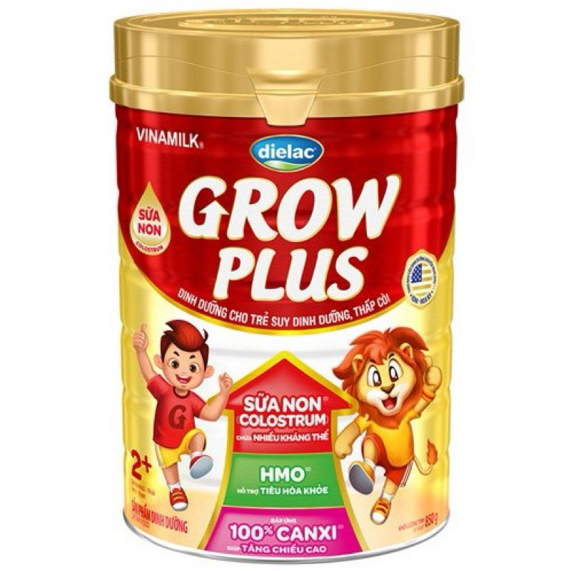Grow plus vinamilk powdered milk can 850g number 2+ for children from 2 ...