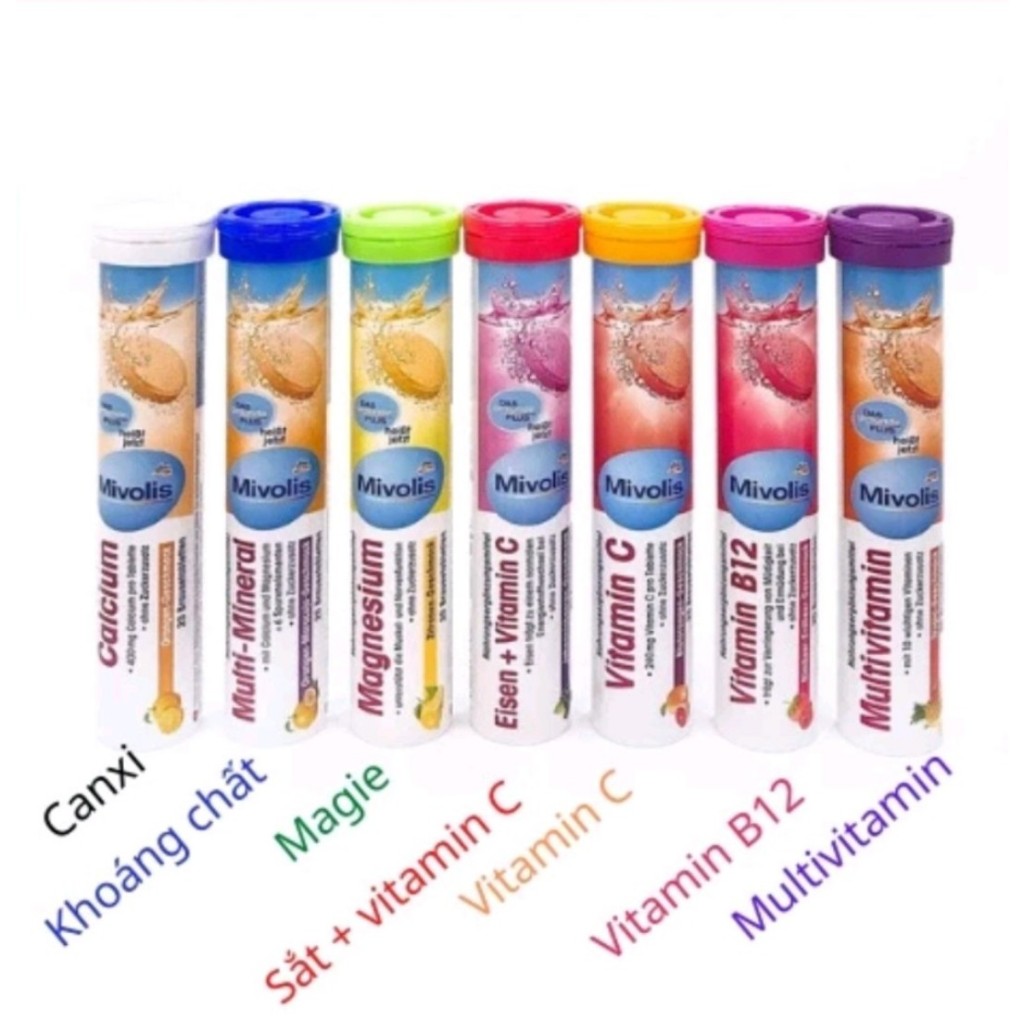 Mivolis Effervescent Tablets Support Immune System To Increase Resistance - 20 German Tablets ...