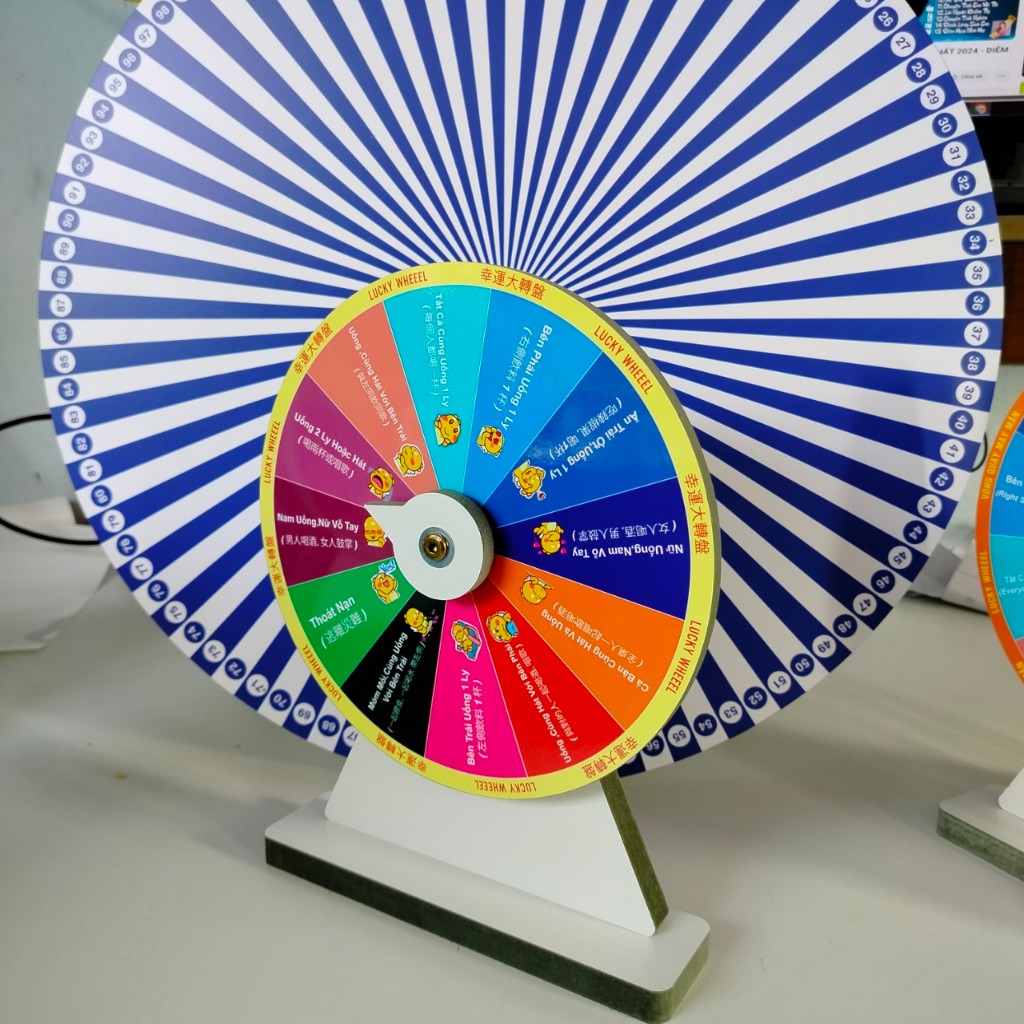 Wheel (Bilingual Chinese - Vietnamese 16 cells - Diameter 25cm x Height ...