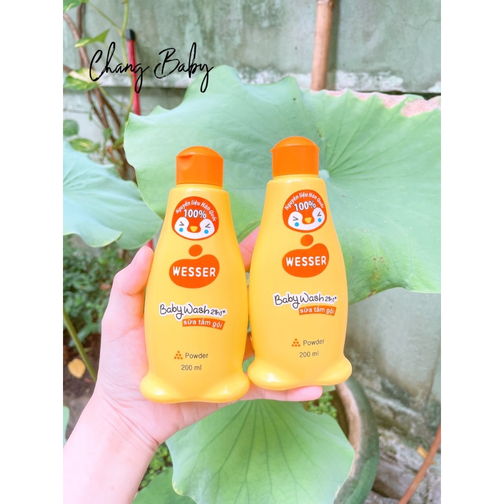 Wesser 2 in 1 Shampoo and Shower Gel with Powder Fragrance - Extracted ...