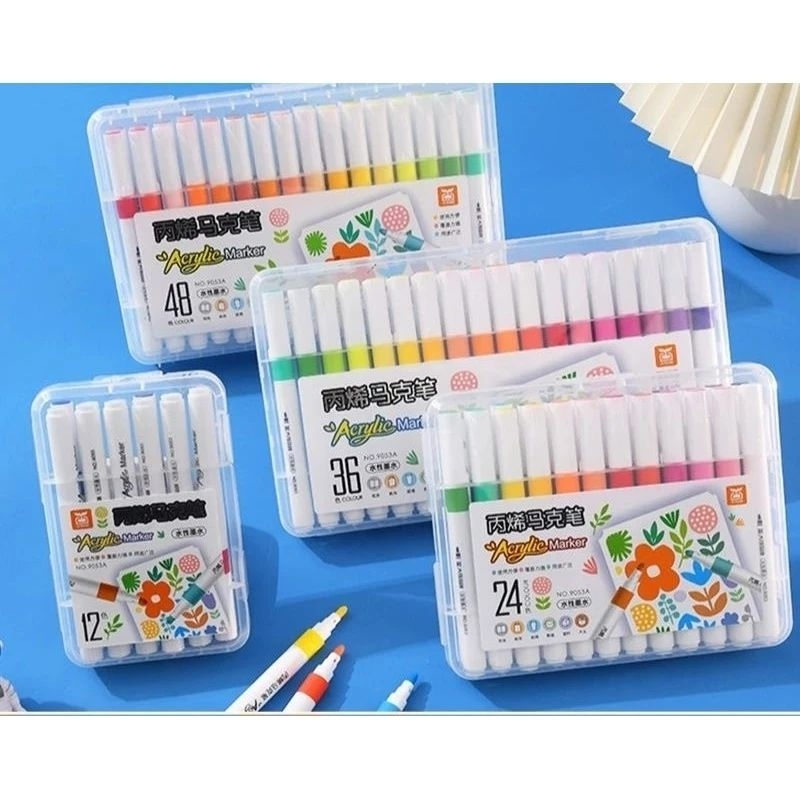 Acrylic Color Pen 12 / 24 / 36 / 48 Details For Baby Touch Mark Cool ...