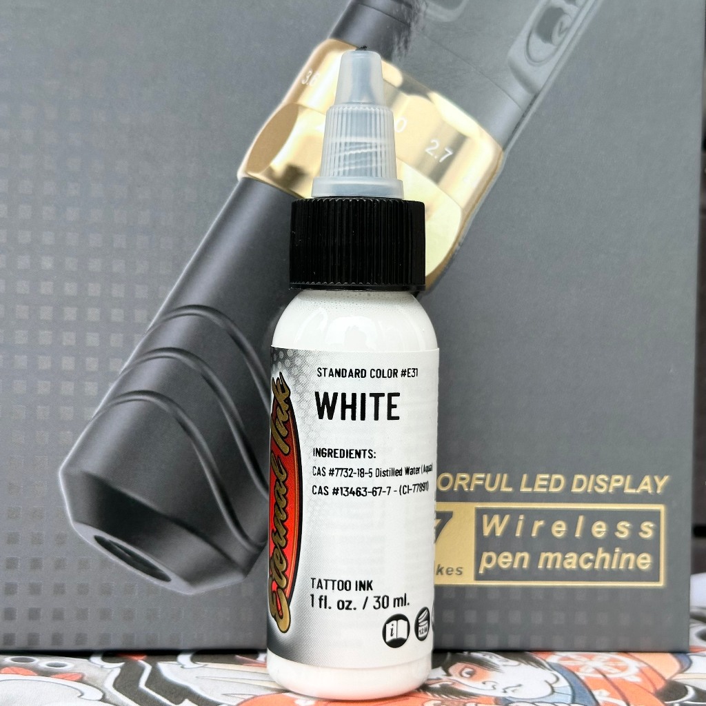 Genuine Eternal White tattoo ink (1oz) | Shopee Malaysia