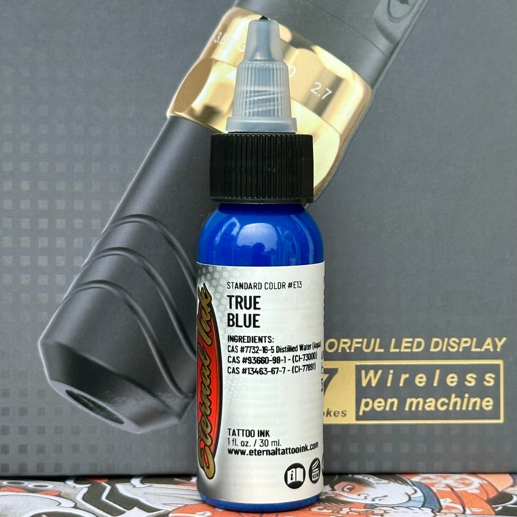 Genuine Eternal True Blue tattoo ink (1oz) | Shopee Malaysia