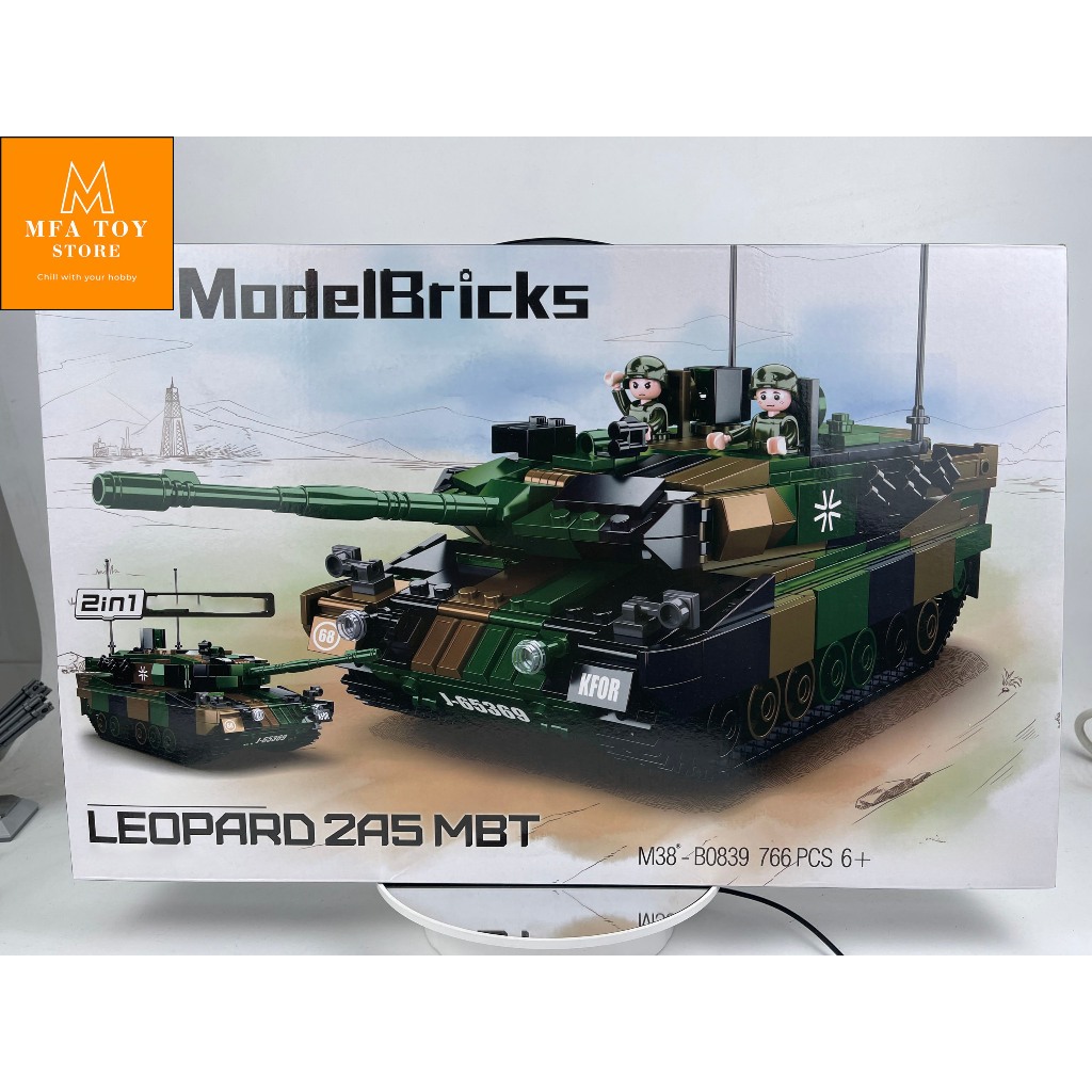 Swat army assembly toy, toy model - leopard tank 2a5 766pcs | Shopee ...