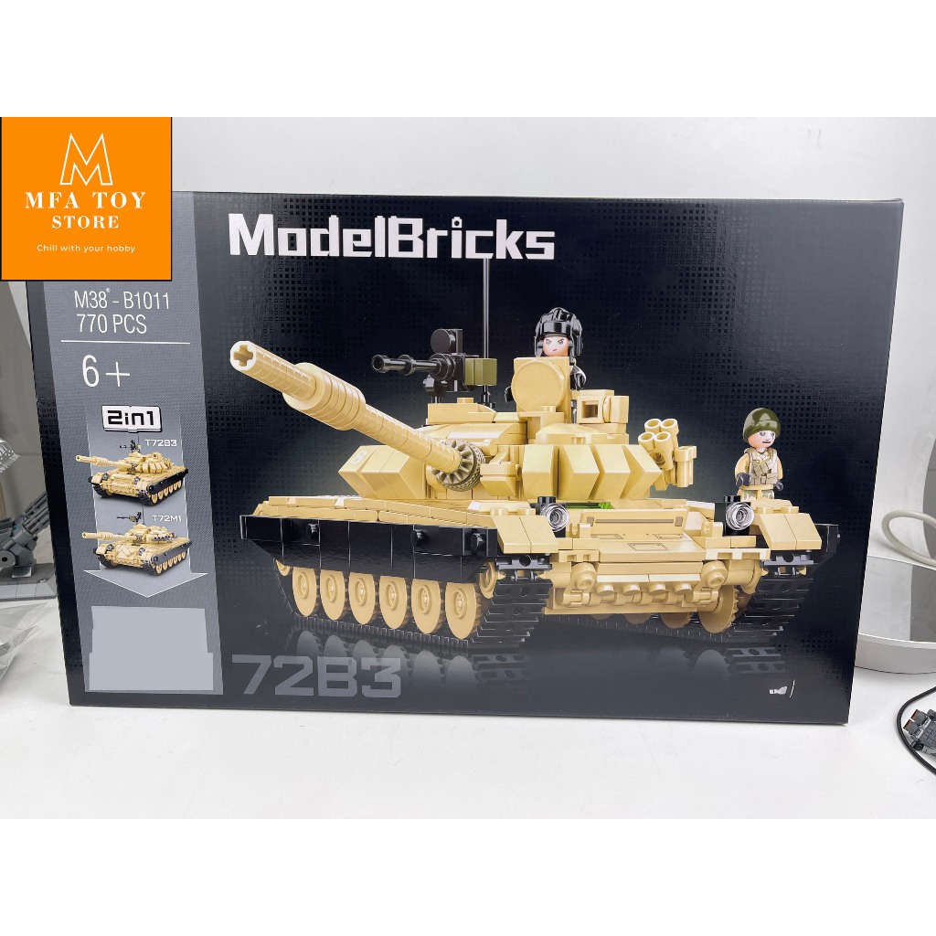 Swat army assembly toy, toy model - Soviet tank T72 770pcs | Shopee ...