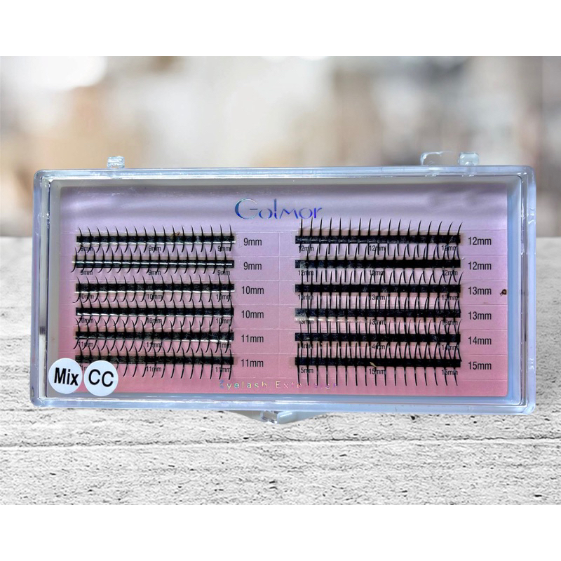 Katun mix cylindrical eyelashes 9-15mm, CC-D curvature - HANOI EYE ...