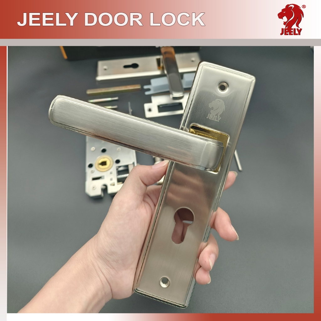 [NEW MODEL] JEELY LEVER HANDLE LOCK - 2-TIME ROOM DOOR LOCK 200mm long ...